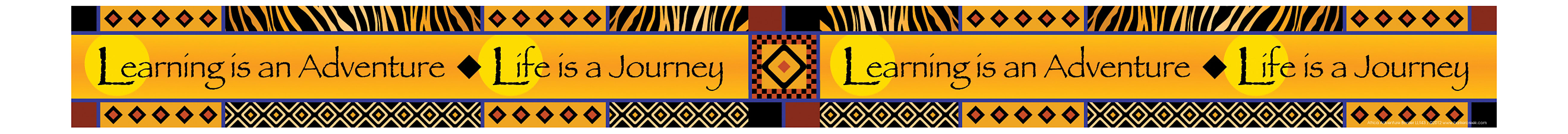 Barker Creek Double Sided Border Strips 3 x 35 Africa Set Of 24 ...