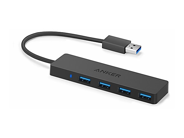 ANKER USB Hub USB Type A External 4 USB Ports 4 USB 3.0 Ports PC ...