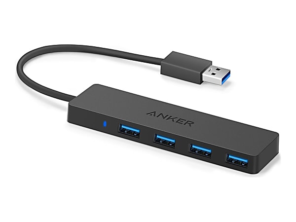 ANKER USB Hub USB Type A External 4 USB Ports 4 USB 3.0 Ports PC ...
