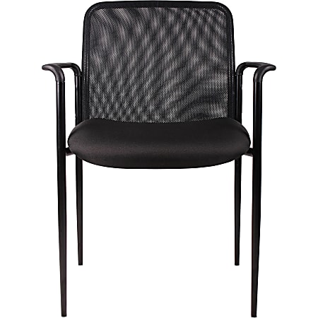 Lorell Mesh Seat Mesh Back Stacking Chair 18 12 Seat Width Black ...
