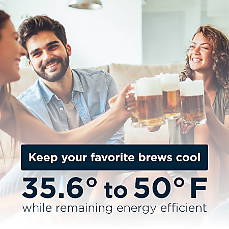 Commercial Cool 6.1 Cu. Ft. Beer Kegerator Black - Office Depot