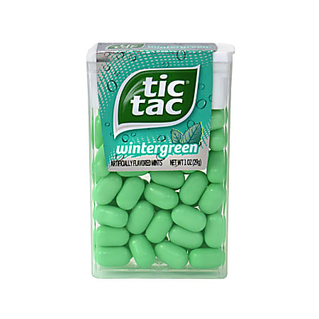 Tic Tac Hard Candy Singles Wintergreen 1 Oz Containers Pack Of 12 ...