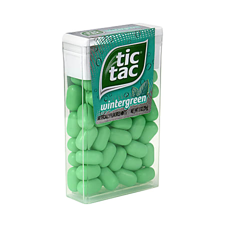Tic Tac Hard Candy Singles Wintergreen 1 Oz Containers Pack Of 12 ...
