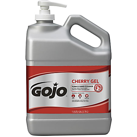 GOJO Cherry Gel Pumice Hand Soap Cleaner Cherry Scent 128 Oz Carton Of ...