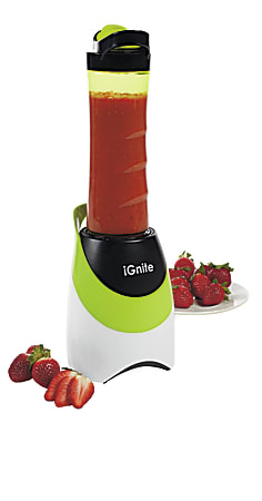 iGnite Personal Blender With Sports Bottle Lime Green - Office Depot