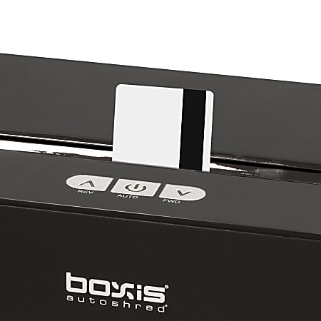 Boxis 150 Sheet Micro Cut Shredder Black AD150T - Office Depot