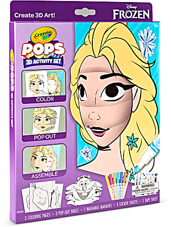 Crayola POPs 3D Activity Set Frozen - Office Depot
