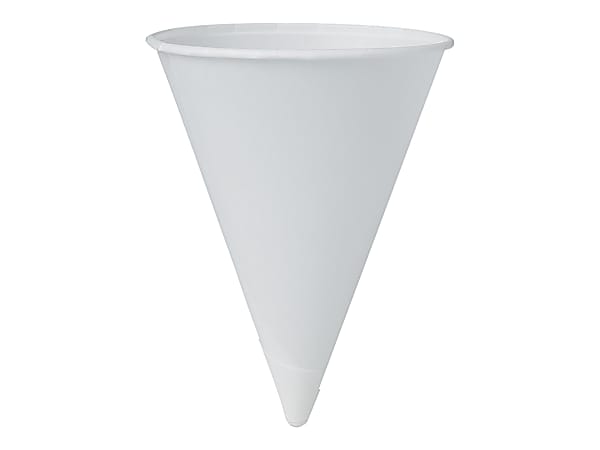 Solo Cup Paper Cone Water Cups White 4 Oz Case of 5000 - Office Depot
