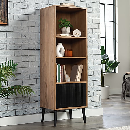 Sauder Ambleside Modern 59 H 4 Shelf Bookcase With Lower Door Serene ...