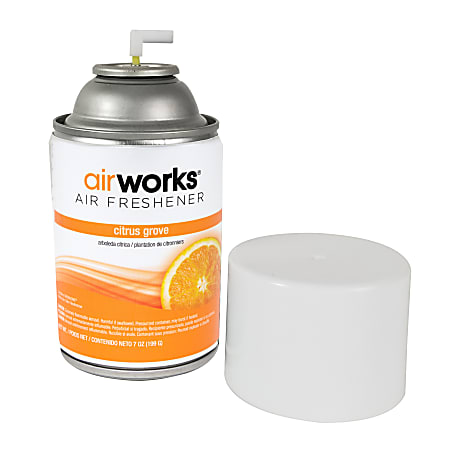 Hospeco AirWorks Metered Aerosol Air Fresheners Citrus Grove 7 Fl Oz ...
