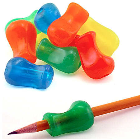 The Pencil Grip Finger Fitted Pencil Grips 1 12 Assorted Neon Colors ...