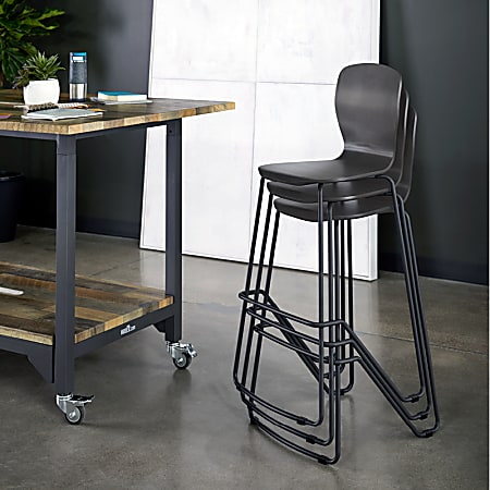 Vari Wood Conference Chair Dark Gray SeatDark Gray Frame - Office Depot
