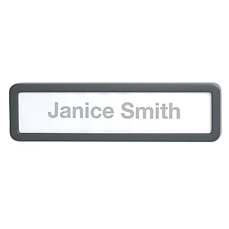 Office Depot Brand Cubicle Name Plate 2 58 x 9 18 x 78 30percent ...