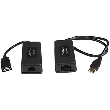 StarTech.com 1 Port USB over Cat5Cat6 Ethernet Extender up to 131ft 40m ...