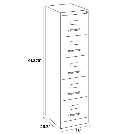 filing cabinet size