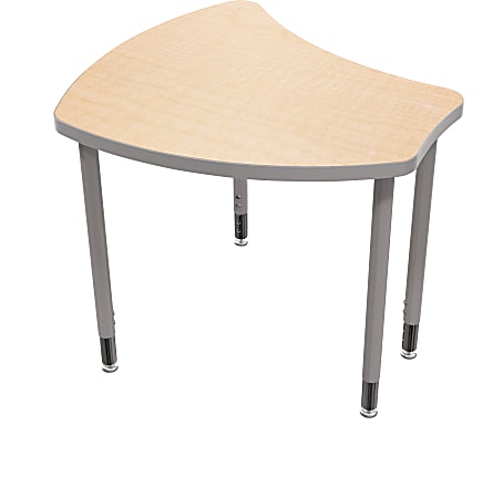Balt Shapes Desk Configurable Student Desking Fusion Maple TopPlatinum ...
