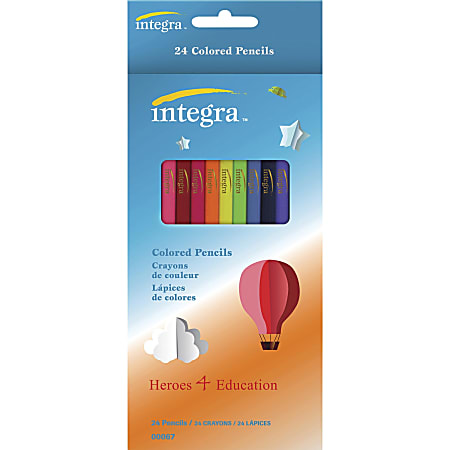 Integra Colored Pencils Assorted Pack Of 24 - Office Depot