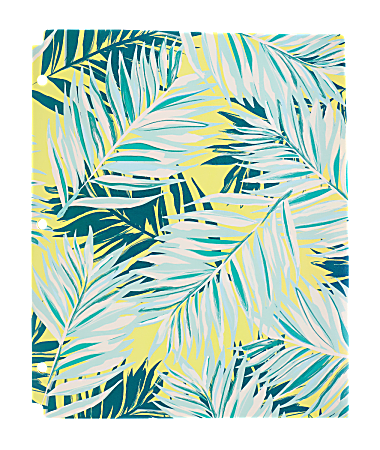 Divoga 2 Pocket Poly Folder Tropical Palm Collection 8 12 x 11 Letter ...
