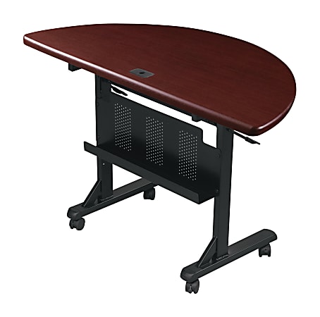 Balt Flipper Training Table Crescent 29 12 H x 48 W x 24 D Mahogany ...