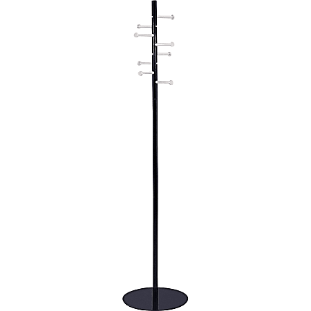 Safco Spiral Head Coat Tree 67 x 15 Black - Office Depot