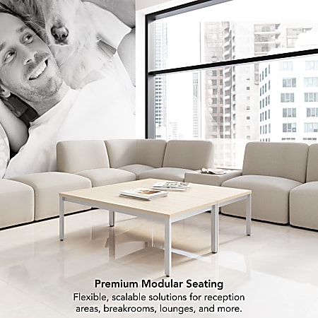 Bush Business Furniture Assemble Modular Corner Lounge Chair Oat Fabric ...