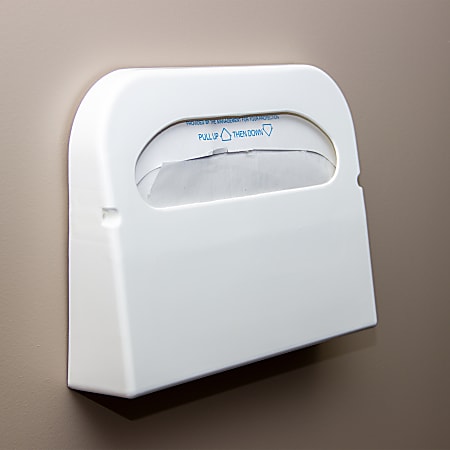 Hospeco Discreet Seat Half Fold Toilet Seat Covers White 250 Sheets Per ...