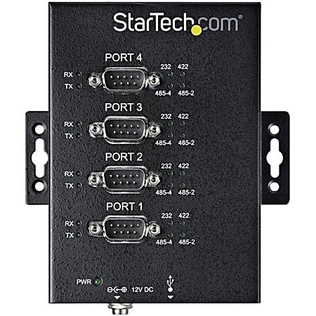 StarTech.com 4 Port Industrial USB to RS 232422485 Serial Adapter 15 kV ...