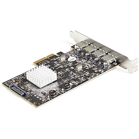 StarTech.com 4 Port USB PCIe Card 10Gbps USB 3.13.2 Gen 2 Type A PCI ...