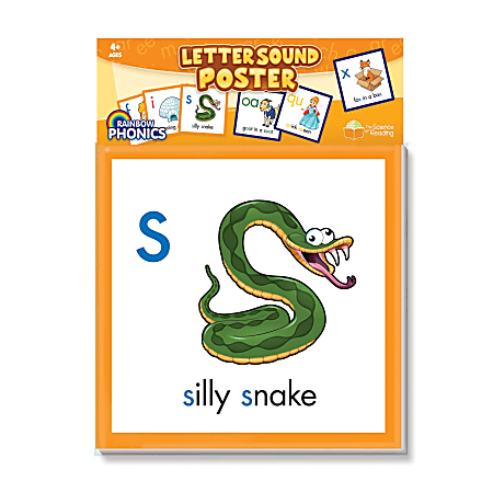 Junior Learning Rainbow Phonics Letter Sound Poster 8 14 x 8 14 ...