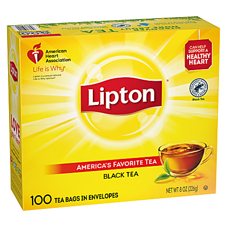 Lipton Tea Bags Box Of 100 - Office Depot