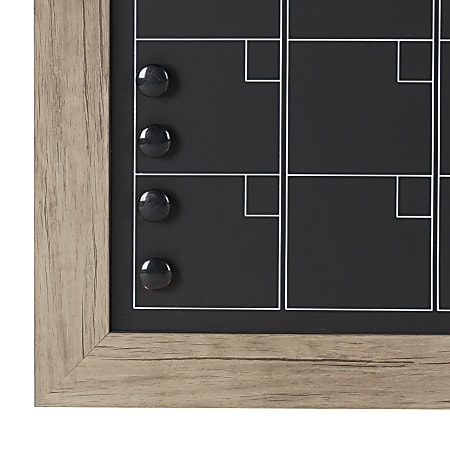 DesignOvations Beatrice Magnetic Framed Chalkboard Calendar 23 316 x 29 ...