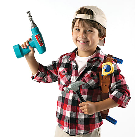 Learning Resources Pretend Play Work Belt Tool Set 12 H x 14 W x 3 12 D ...