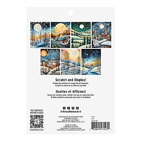 Brea Reese Scratch Art Pad 6 x 8 Boho Landscapes - Office Depot