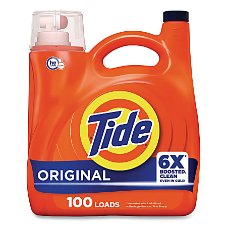 Tide HE Liquid Laundry Detergent Original Scent 132 oz Pour Bottle ...