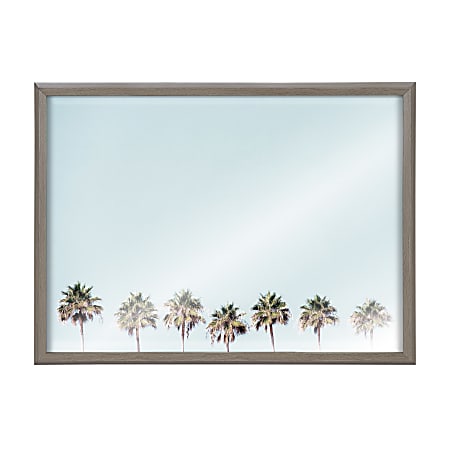 Kate and Laurel Blake Non Magnetic Framed Dry Erase Printed Glass 18 x ...