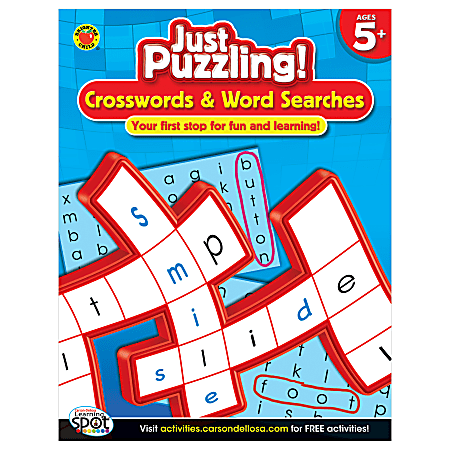 Carson Dellosa Just Puzzling Activity Book Grades K 1 - Office Depot