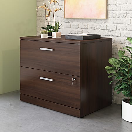 Sauder Affirm 72 W Desk With 2 Drawer Locking Lateral File 72 x 30 ...