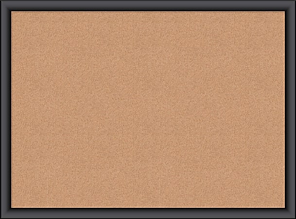 U Brands Cork Bulletin Board 24 X 18 Black Wood Frame Actual Size 23 X ...