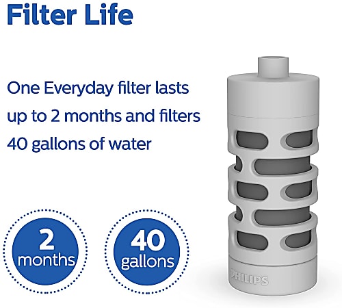 Philips GoZero Everyday Tritan Water Bottle With Filter 22 Oz Pink ...