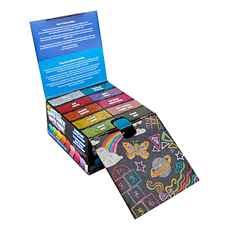Crayola Washable Outdoor Super Chalk Tray Assorted Colors Pack Of 10 ...