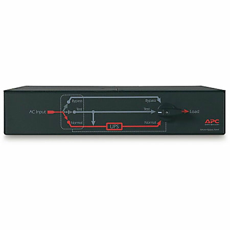 APC 19 Rack Mountable 24A Maintenance Bypass Panel 5000VA - Office Depot
