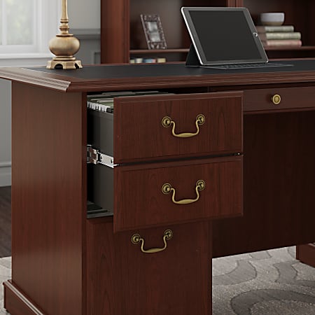Bush Furniture Saratoga Executive 66 W Computer Desk Harvest ...