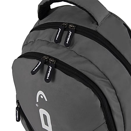 HEAD Borris Backpack With 15 Laptop Pocket Gray - Office Depot