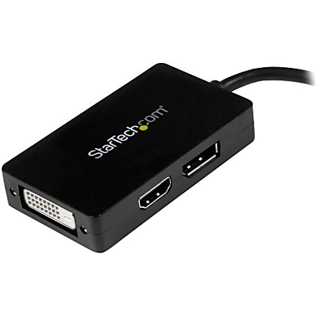 StarTech.com Travel AV adapter 3 in 1 Mini DisplayPort to DisplayPort ...