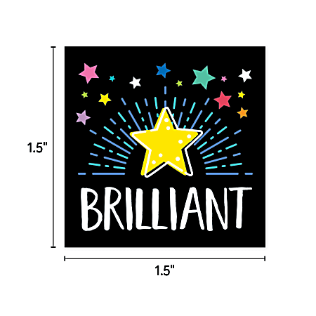 Creative Teaching Press Reward Stickers Medium Star Bright 60 Stickers ...