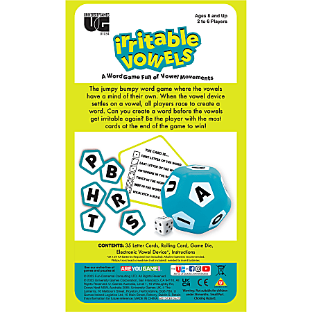University Games Irritable Vowels Game - Office Depot