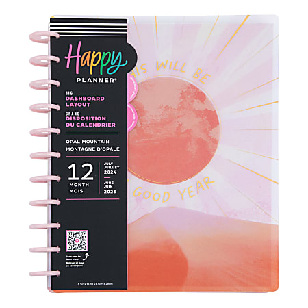 2024 Happy Planner MonthlyWeekly Big Happy Planner 8 12 x 11 Opal ...