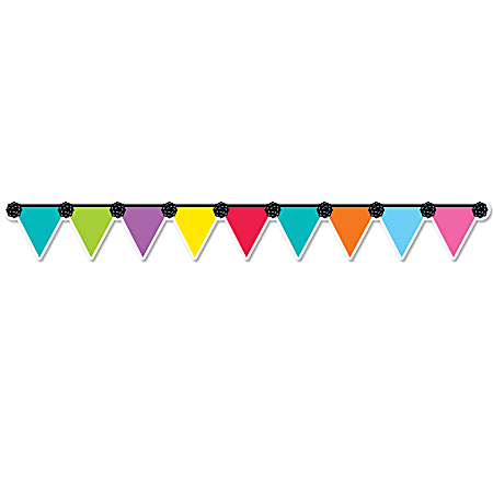 Creative Teaching Press EZ Borders Pennant Party 48 Per Pack Set Of 3 ...