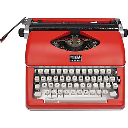 Royal Classic Manual Typewriter Red 11 Print Width Impression Control ...