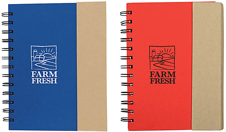 Custom Magnetic Journalbook 70percent Recycled Assorted Colors - Office ...